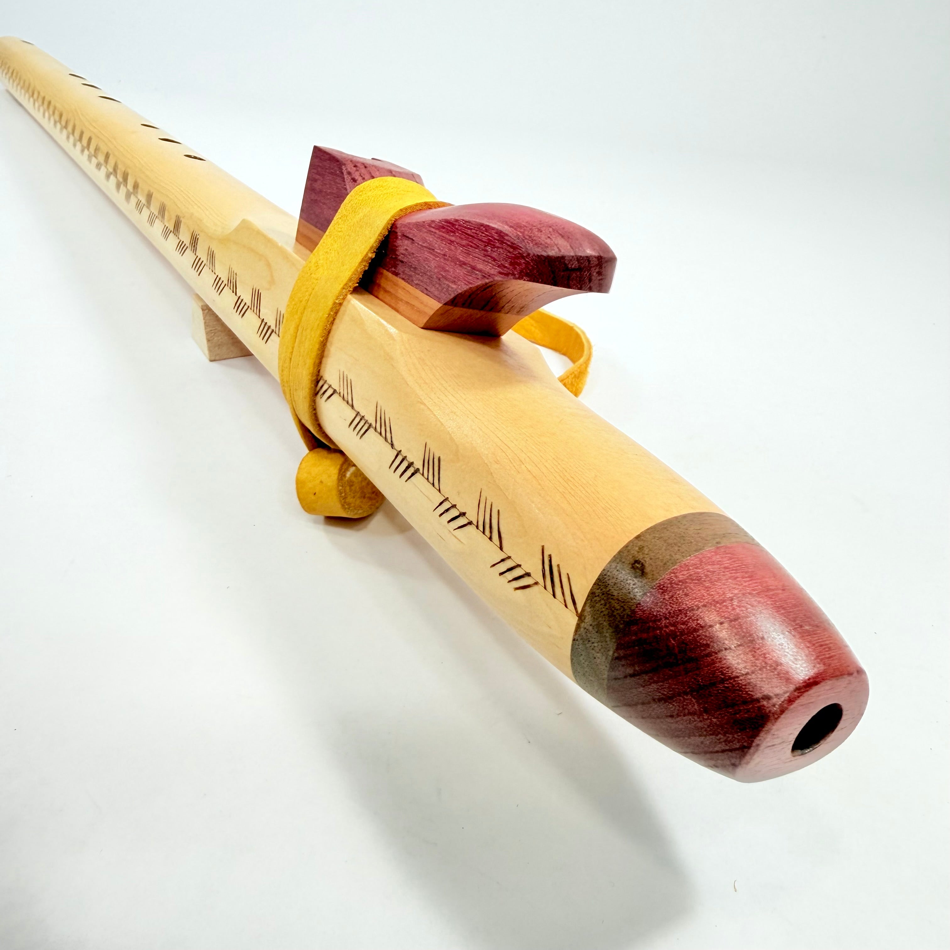 Sitka Spruce Native American style Flute with Purple heart Accents and ...