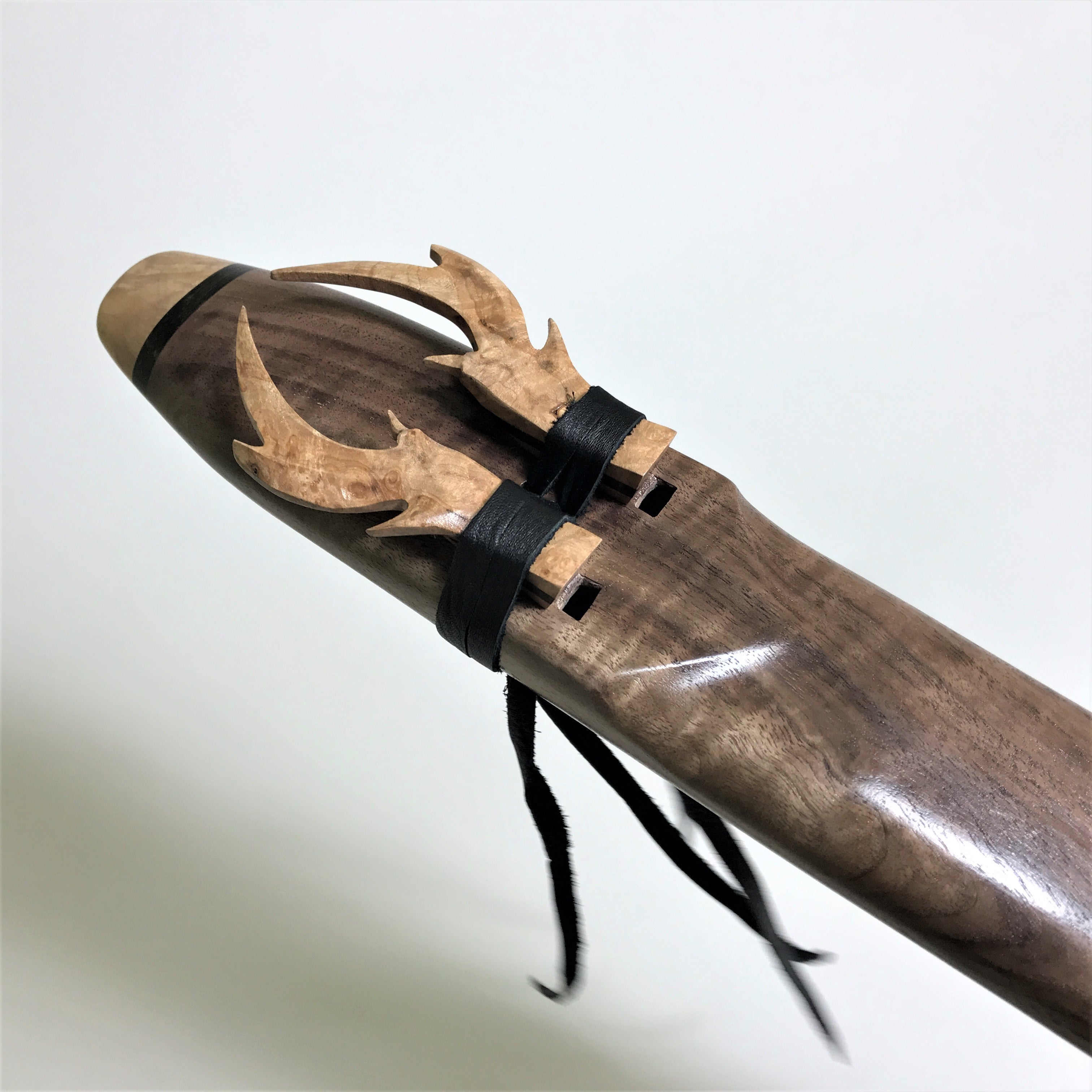 Curly Walnut Native American Flute Drone – Singing Tree Flutes